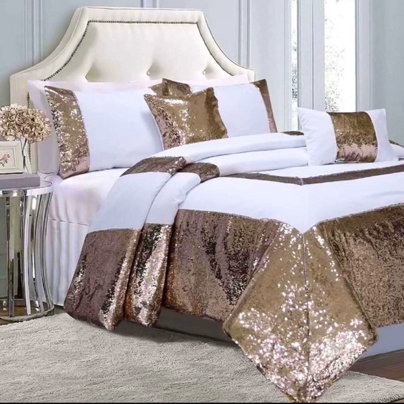 Bedding | Glitter Flip Sequins Comforter Set | Poshmark